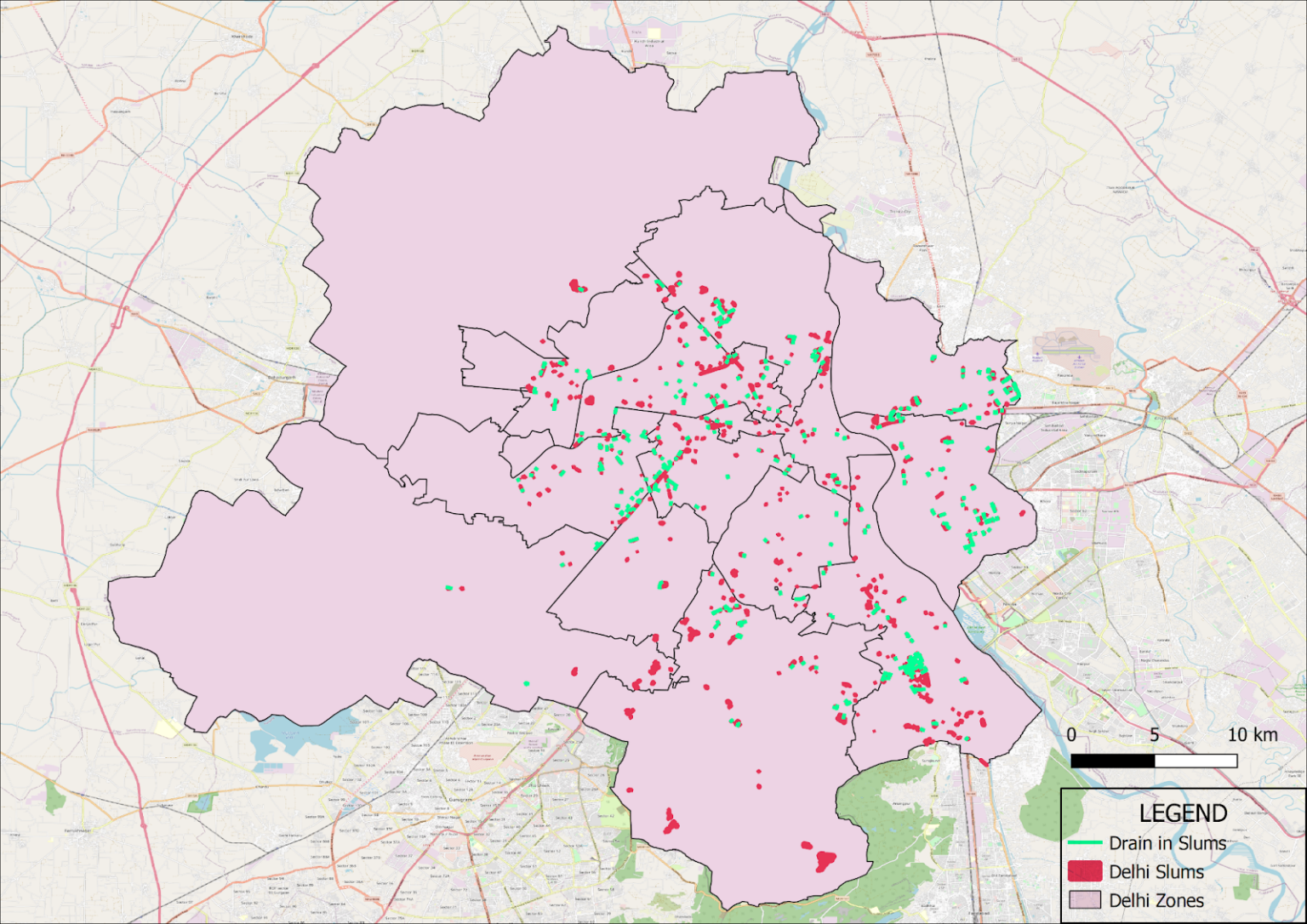Delhi Slums - A comparative look into Physical Infrastructure - OpenCity