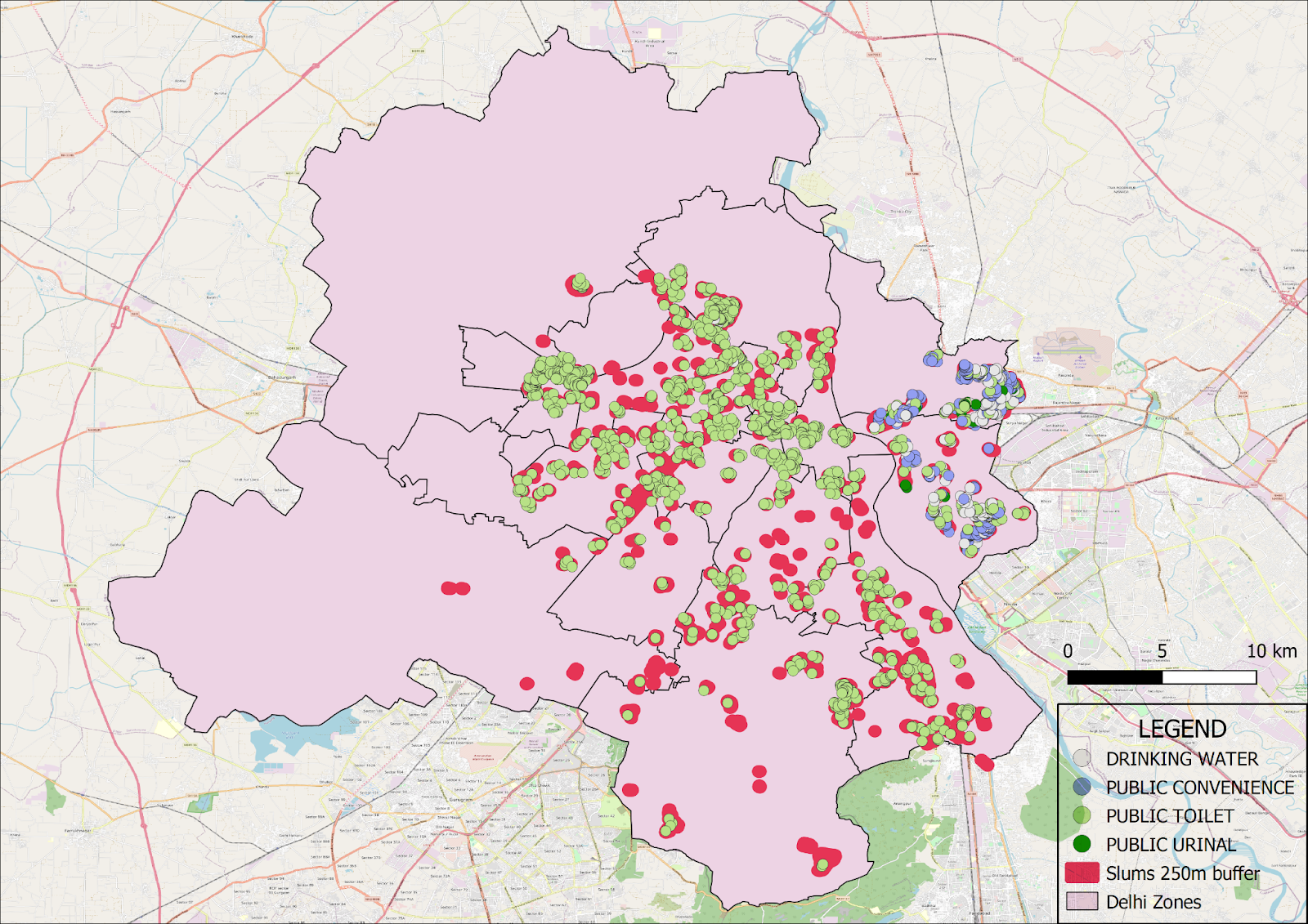 Delhi Slums - A comparative look Into Public Facilities - OpenCity