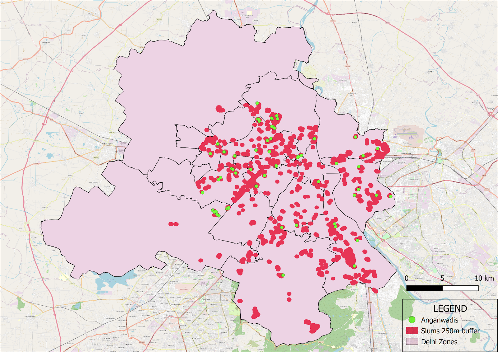 Delhi Slums - A Comparative Look at Social Infrastructure - OpenCity