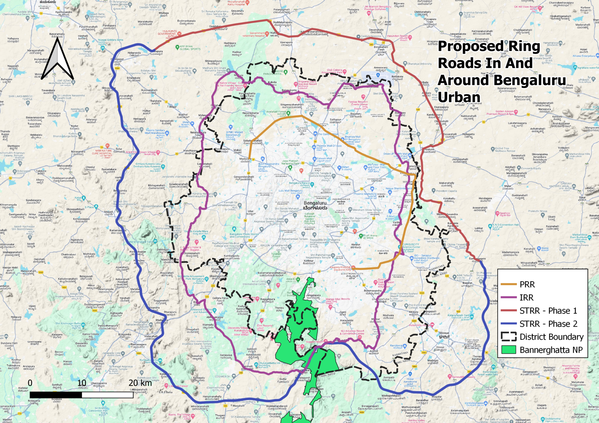 Bengaluru's Ring Roads and How They Align - OpenCity