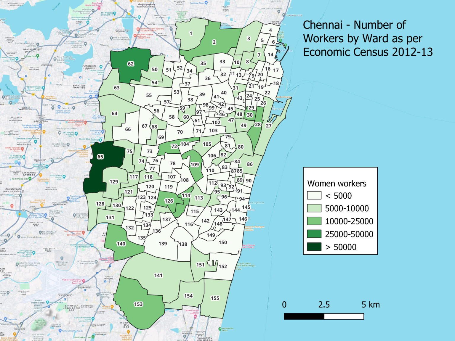 Analysing the Sixth Economic Census Data for Chennai - OpenCity
